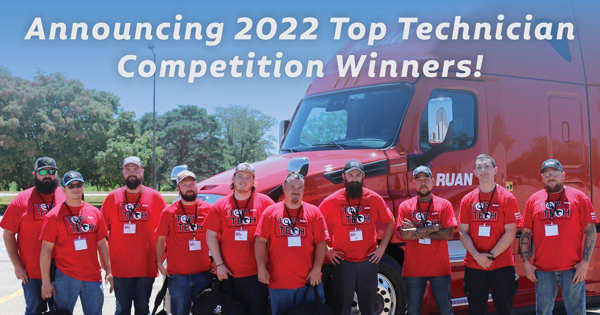 2022 Top Technician Competition Winners
