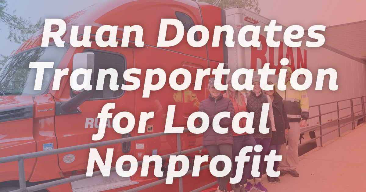 Ruan Donates Transportation for Local Nonprofit