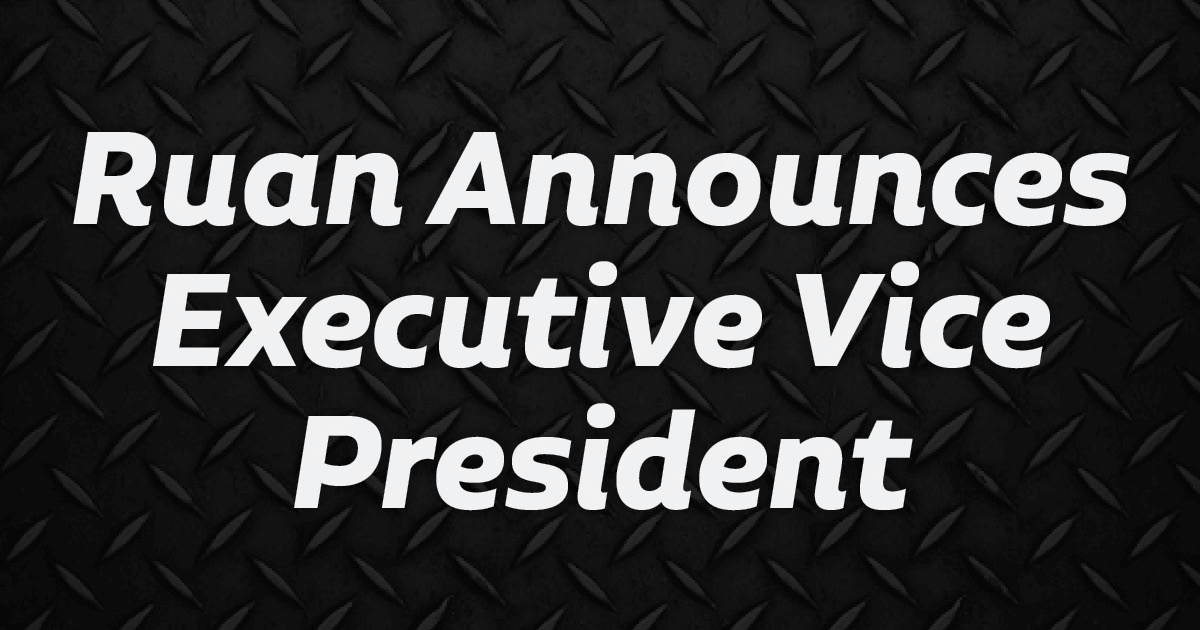 Ruan Promotes Jeff Harpole to Executive Vice President