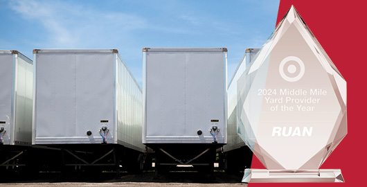 Ruan is the 2024 Middle Mile Yard Provider of the Year